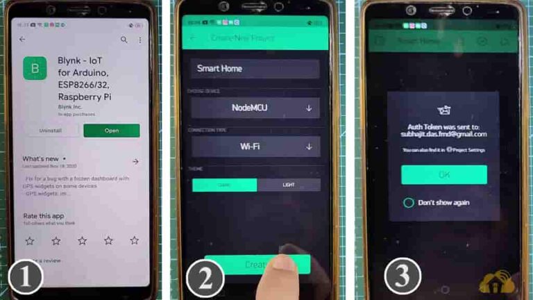 Home Automation With Blynk And Nodemcu Esp8266 Iot Projects