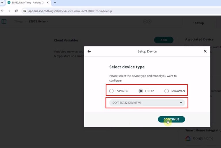 Arduino IoT Cloud tutorial for ESP8266 & ESP32 - IoT 2025