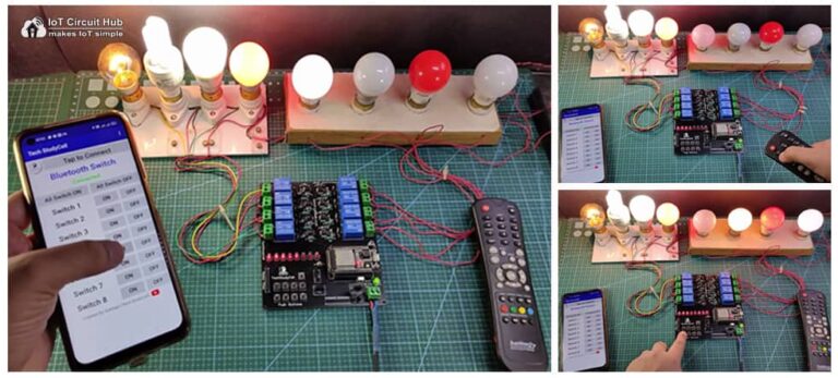 ESP32 Bluetooth IR Remote control Smart House 2025