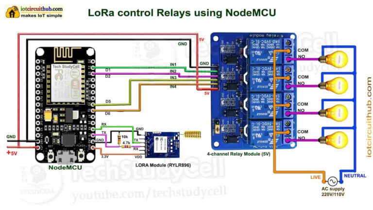 LoRa Arduino ESP8266 control Relay with feedback in 2026