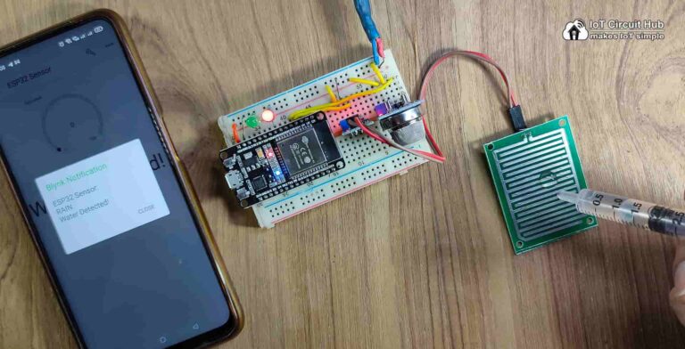 MQ2 Gas sensor & Rain detection with Blynk Notification 2025