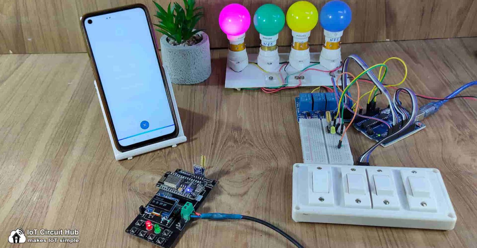 LoRa ESP8266 Arduino IoT Project with Google Home & Alexa