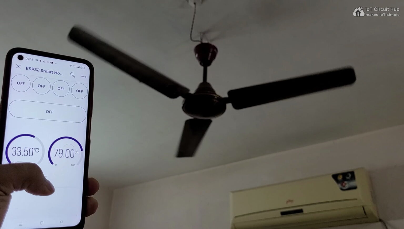 ESP32 Blynk Home Automation System with Fan Speed Control