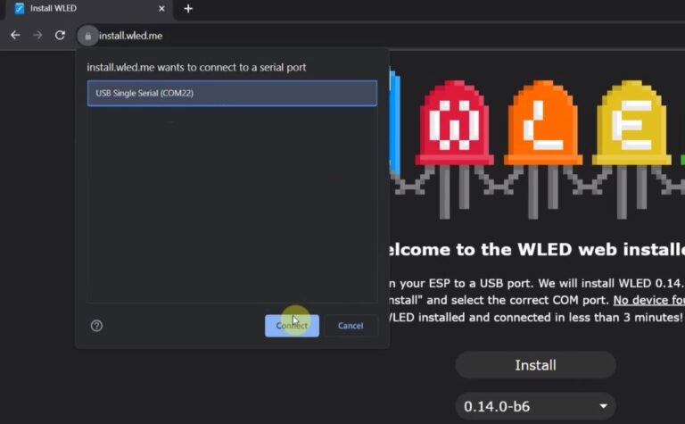 Steps To Install Wled Firmware Iotcircuithub